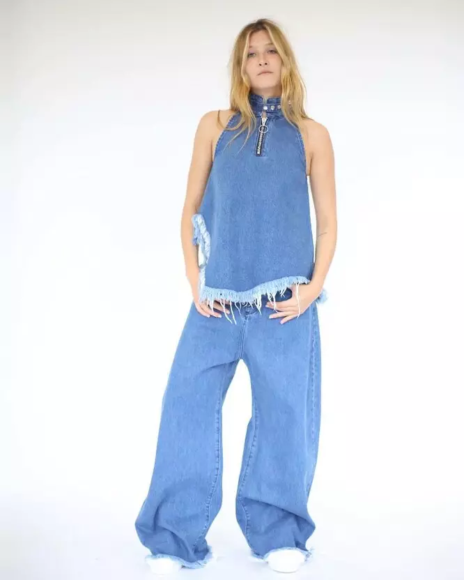 Lang live grunge: fashionable tommelfingre af fældning denim for reelle rebags 1066_3