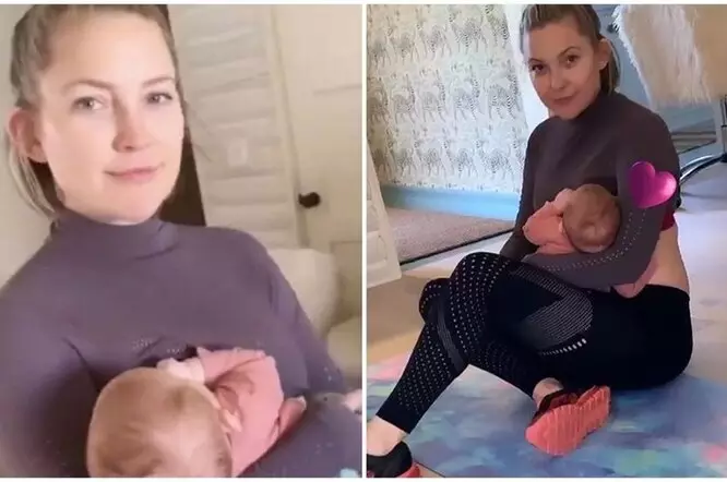 Ster met baby: Samoilova en andere beroemdheden, borstvoeding in het openbaar 12174_9