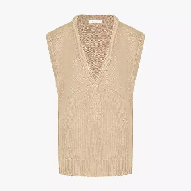 Cashmere vest: Babushkina Joy kapena Yankho la Stylow ndi Frost 1225_14