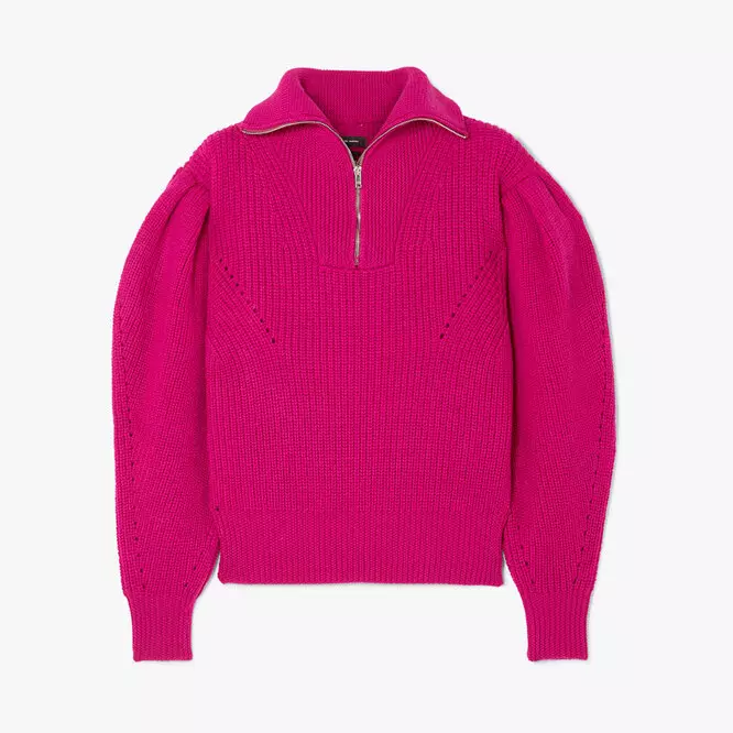 Winter Fuchsia: memperkenalkan merah jambu yang terang dalam almari pakaian kasual 1300_8