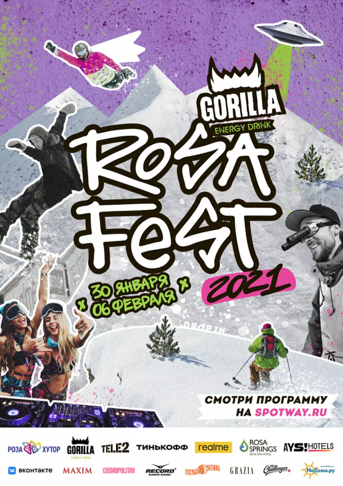 Nous planifions des vacances actives d'hiver à Sotchi: Rosafest 2021 x Gorilla Energy 16499_2