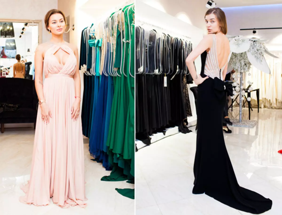 Sinubukan ng mga bituin ang mga dresses sa gabi sa boutiquetarik Ediz. 25723_4