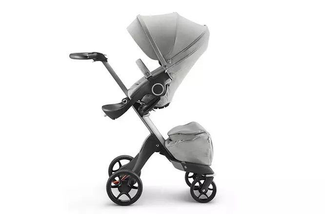 Ibili haur batekin modan dagoen irteera gisa: zer da interesgarria Stokke Xplory Stroller 34341_2