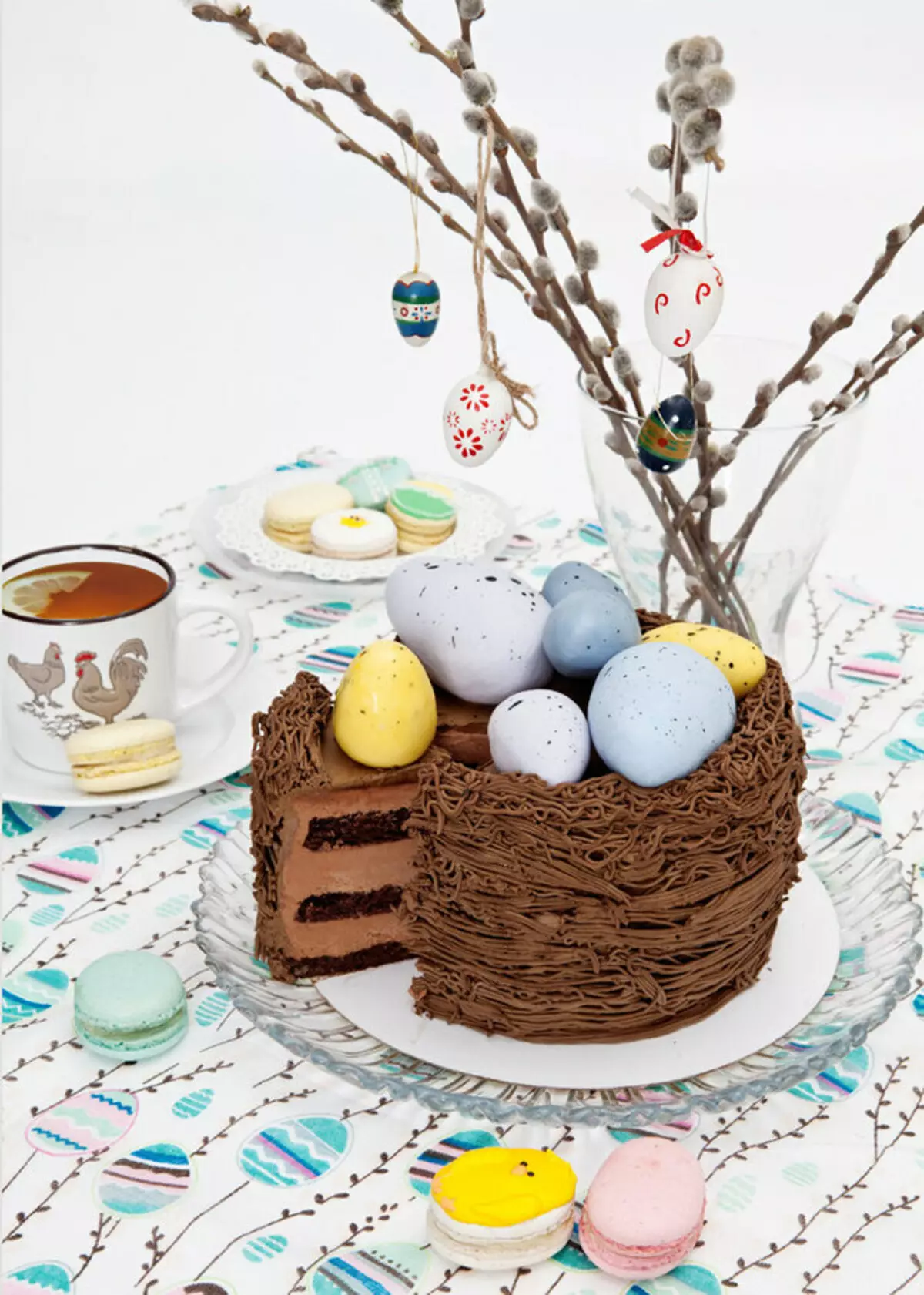 我们遇到复活节：来自作者糖果的蛋糕彩蛋蛋糕法国蛋糕 37352_1