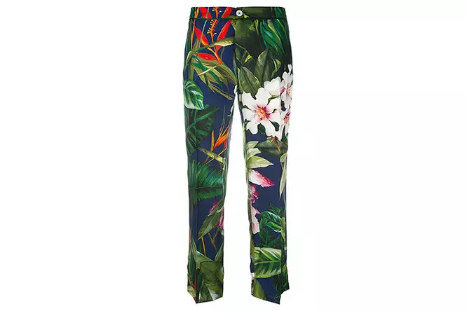 Blomme blomme: 10 Culoton broek met 'n groot druk vir kantoor en partye 39141_3