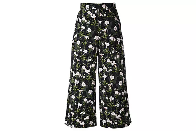 Blomme blomme: 10 Culoton broek met 'n groot druk vir kantoor en partye 39141_4