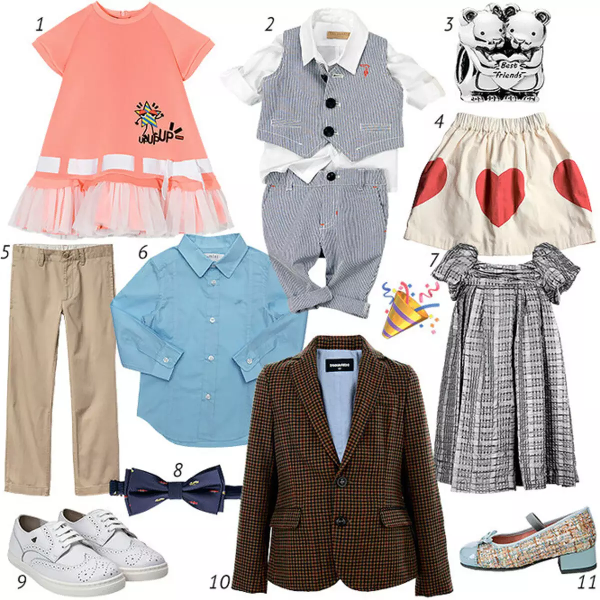 We are small children! How to fashionably wear a child to school, for the holiday and on the beach