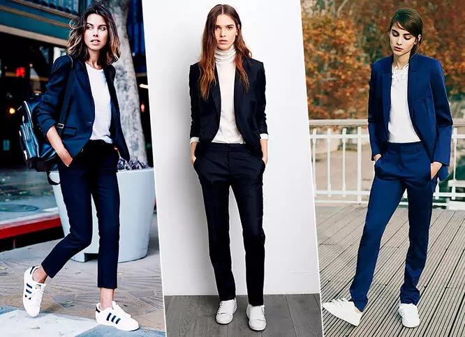 For a long time you can: how to combine sneakers with business suit 41304_1