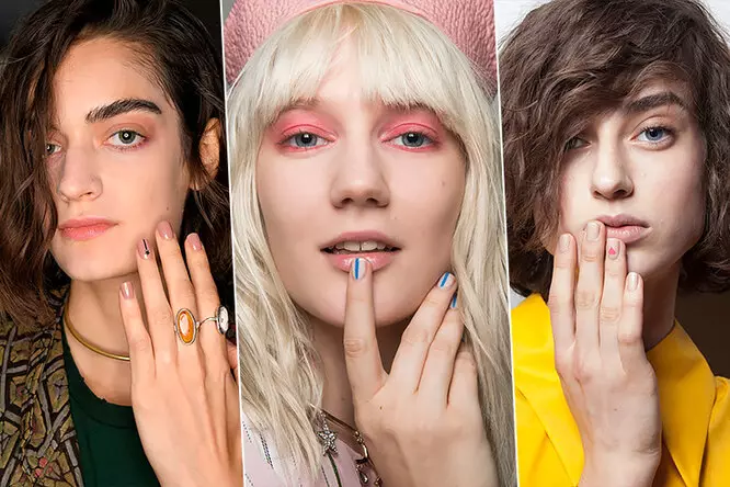 Pero hay un punto: tres acentos que la manicura ordinaria se hará de moda. 42647_1