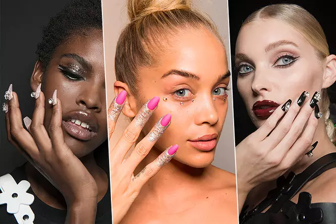 Pero hay un punto: tres acentos que la manicura ordinaria se hará de moda. 42647_5