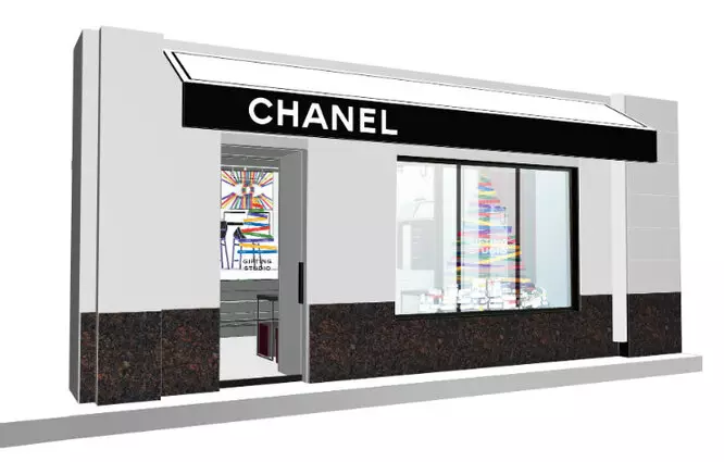 Təcili otaqda: kiçik bir zirehdə pop-up Chanel butiki dizaynını dəyişdirdi 42684_1