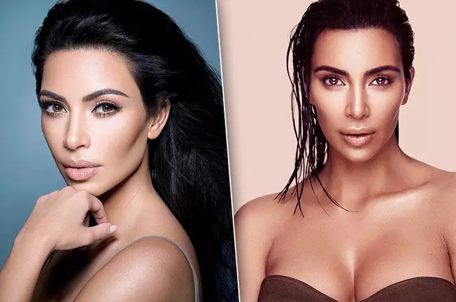 როგორც მე: განმეორებითი მაკიაჟი Kim Kardashian და ვიქტორია ბექჰემი 43563_1