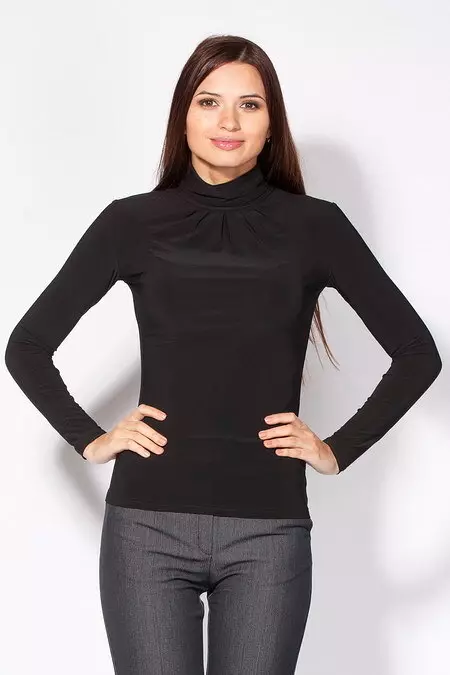 Qara Turtleneck: pis və ya yaxşı? 43739_8