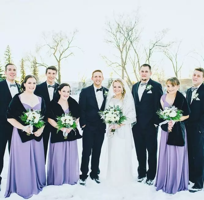 Gyengéd királynő: 18 lenyűgöző ötletek a téli esküvőre Instagram-tól 43873_13