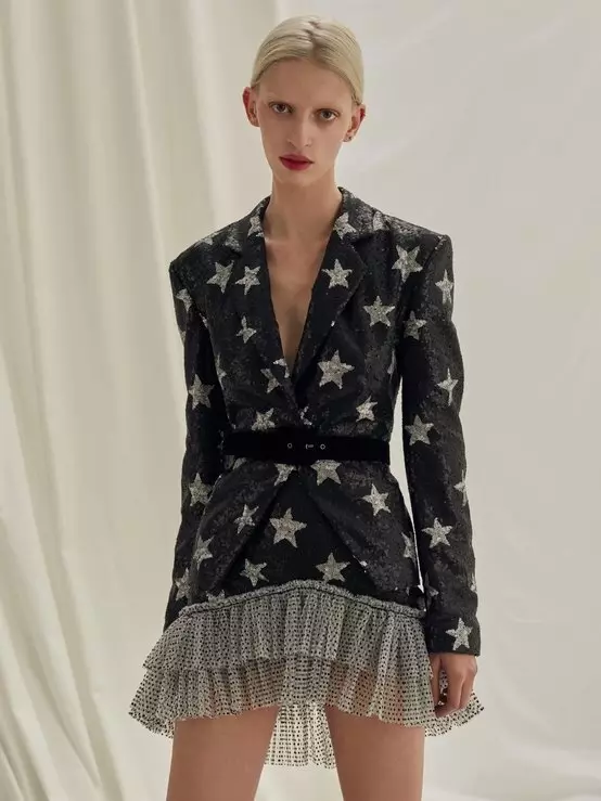 Mini skirts, blouses from chiffon and jacket with stars: 9 Kalmanovich onions in the style of the 80s 46809_9