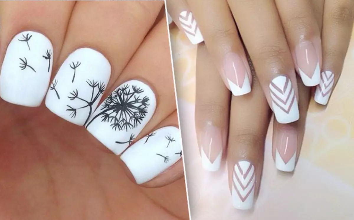 White manicure: 25 incredible ideas for summer 49436_1
