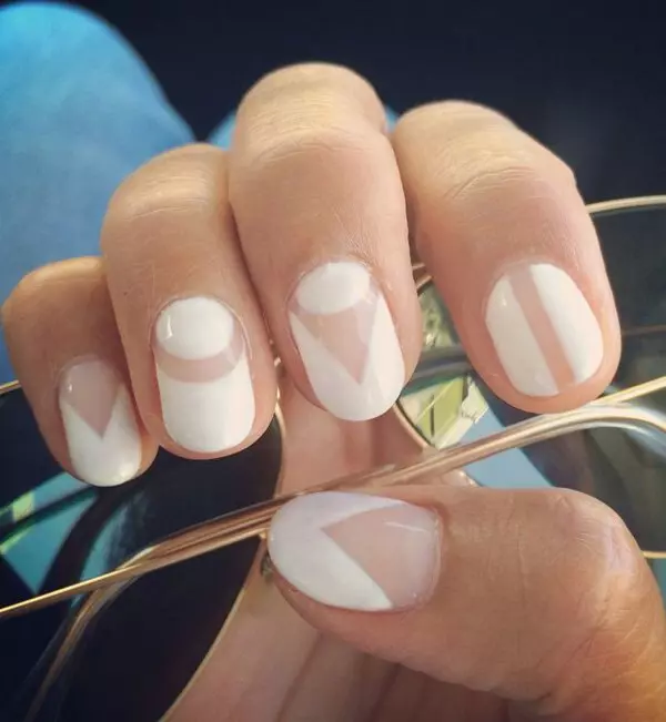 White manicure: 25 incredible ideas for summer 49436_10