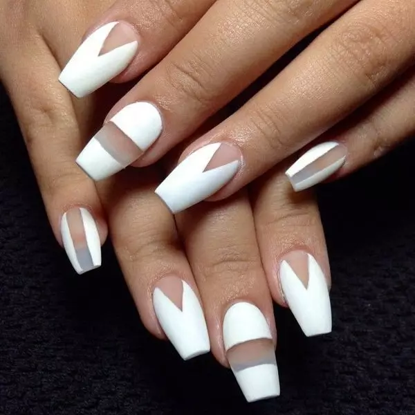 White manicure: 25 incredible ideas for summer 49436_11