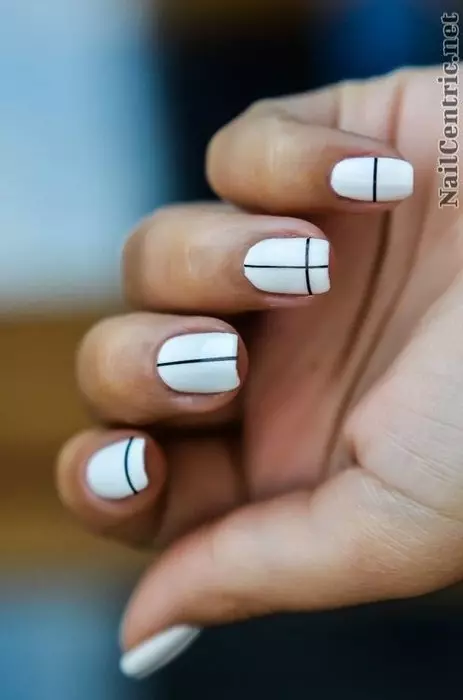White manicure: 25 incredible ideas for summer 49436_14