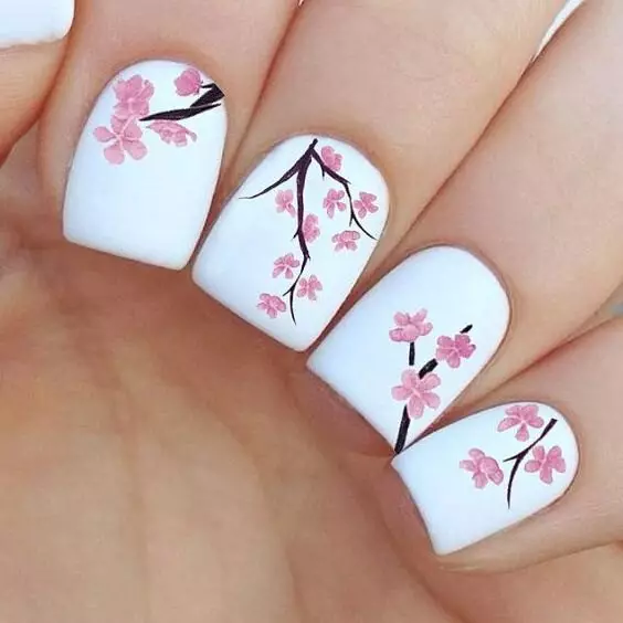 White manicure: 25 incredible ideas for summer 49436_15