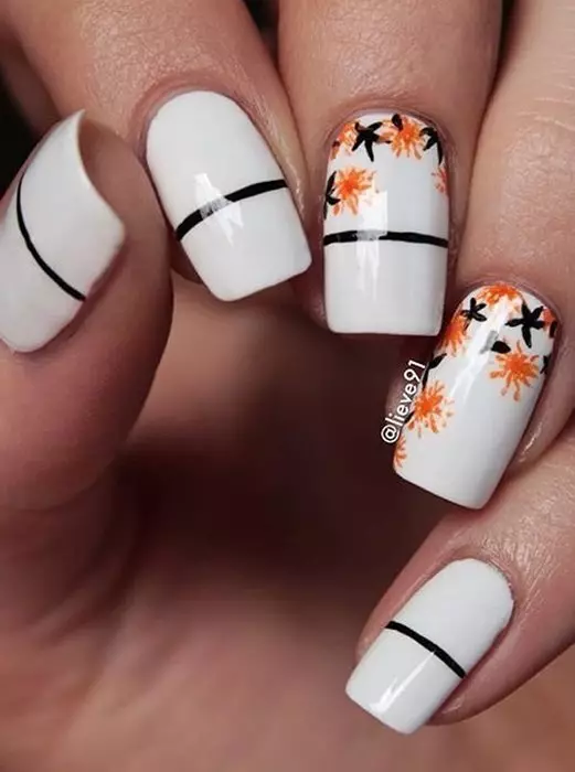 White manicure: 25 incredible ideas for summer 49436_21