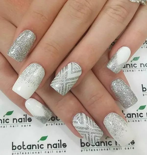 White manicure: 25 incredible ideas for summer 49436_24
