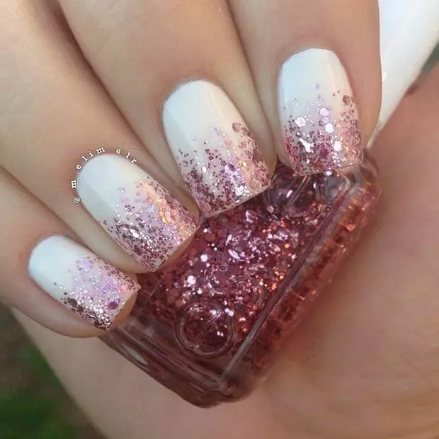 White manicure: 25 incredible ideas for summer 49436_26
