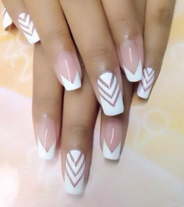 White manicure: 25 incredible ideas for summer 49436_3
