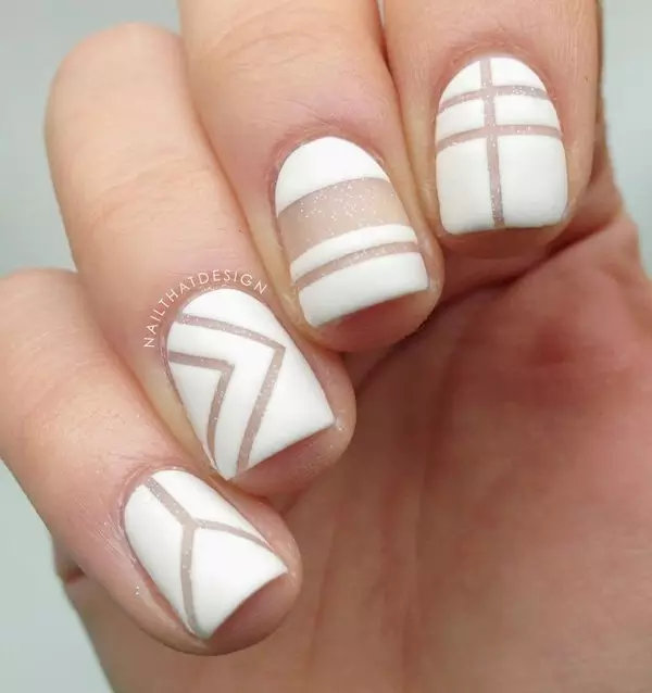 White manicure: 25 incredible ideas for summer 49436_9