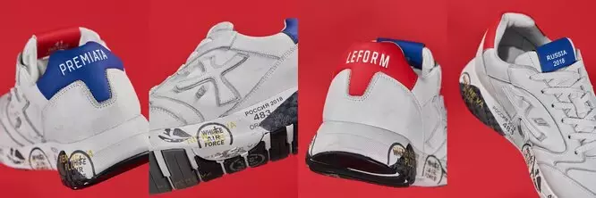 Premiata and Leform released 2 pairs of football sneakers with Russian tricolor 49869_2