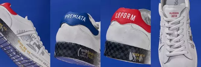 Premiata and Leform released 2 pairs of football sneakers with Russian tricolor 49869_3