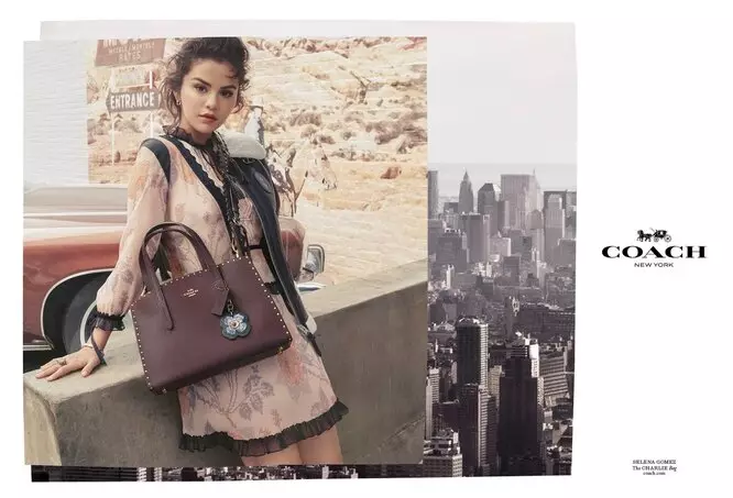 Selena Gomet for the third time became the face of Coach. And showed the main bags of the season 49917_1