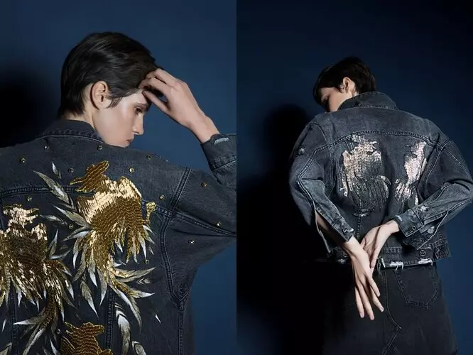 Embroidery and painting: 12 Kochettkova denim jackets, from which we are crazy 53593_3