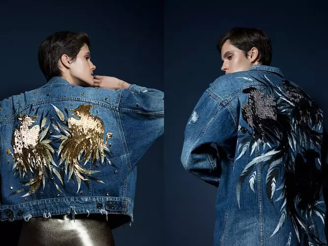 Embroidery and painting: 12 Kochettkova denim jackets, from which we are crazy 53593_5