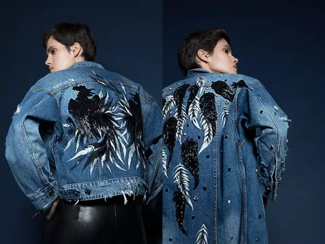 Embroidery and painting: 12 Kochettkova denim jackets, from which we are crazy 53593_6