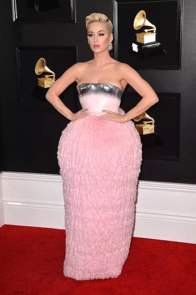 Roller for walls and ham: Dresses Katy Perry and Cardi Bee on Grammy became memes 55206_1