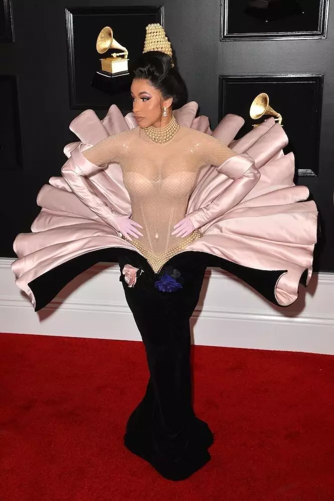 Roller for walls and ham: Dresses Katy Perry and Cardi Bee on Grammy became memes 55206_2