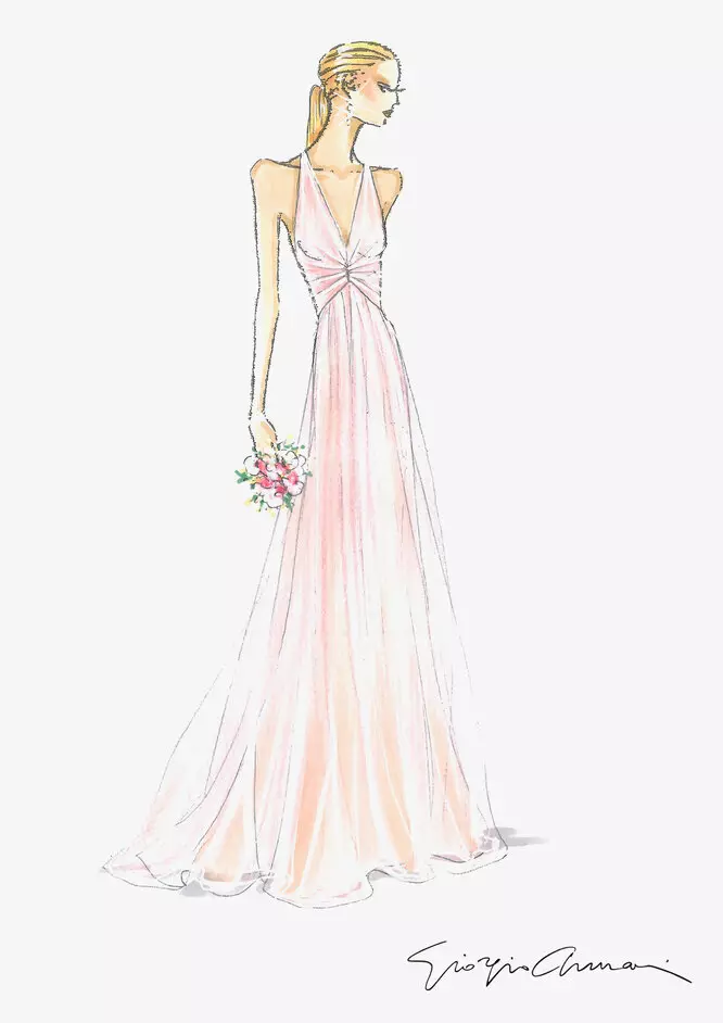 Giorgio Armani created wedding ensembles for Catherine Schwarzenegger and Chris Pratta 58229_4