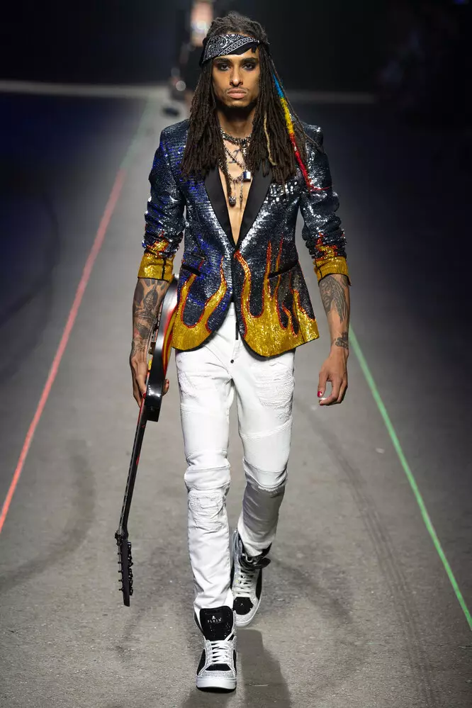 Mad Max, Languages ​​of Flame and Glam Rock in the Collection of Philipp Plein S / S 2020 58354_10