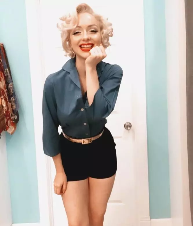 Like two drops: girls from Instagram who copy the image of Marilyn Monroe 59554_2