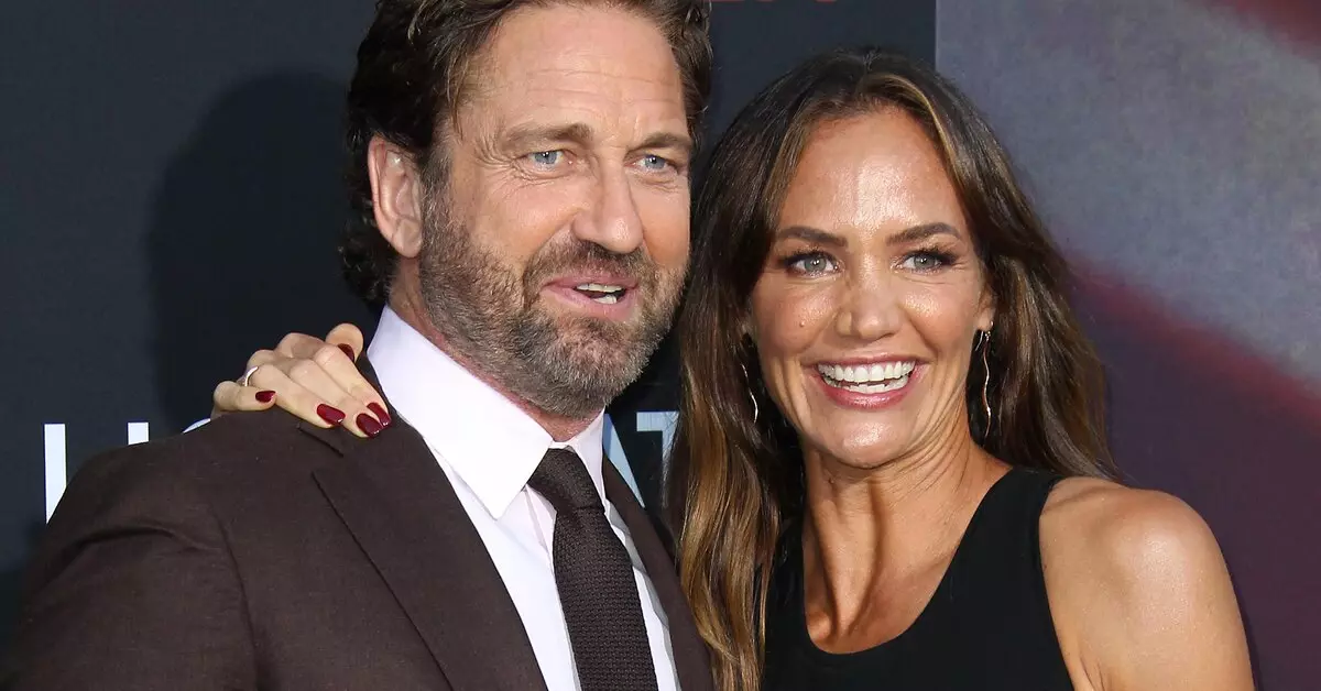 Gerard Butler passionately kissed his beloved on a red carpet