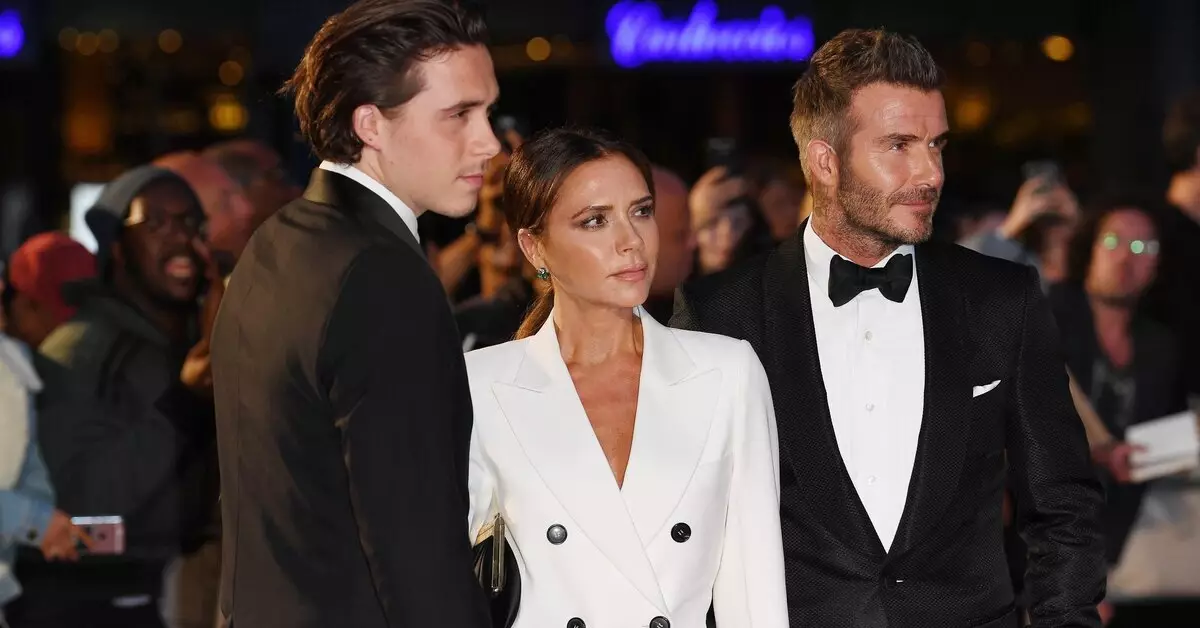 Son Victoria Beckham went through at a secular party