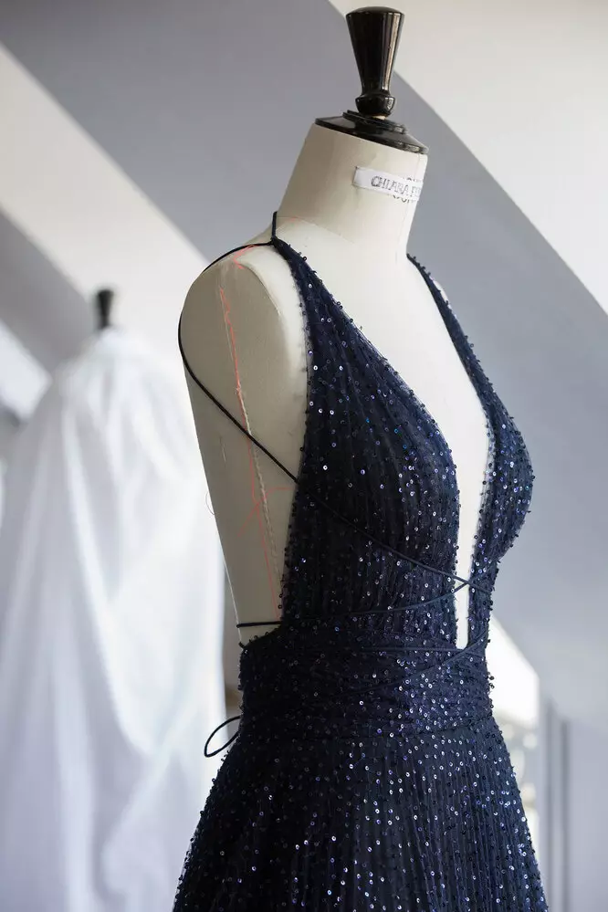 In detail: Dior dress, in which Chiara Franius introduced a film in Venice 60730_4