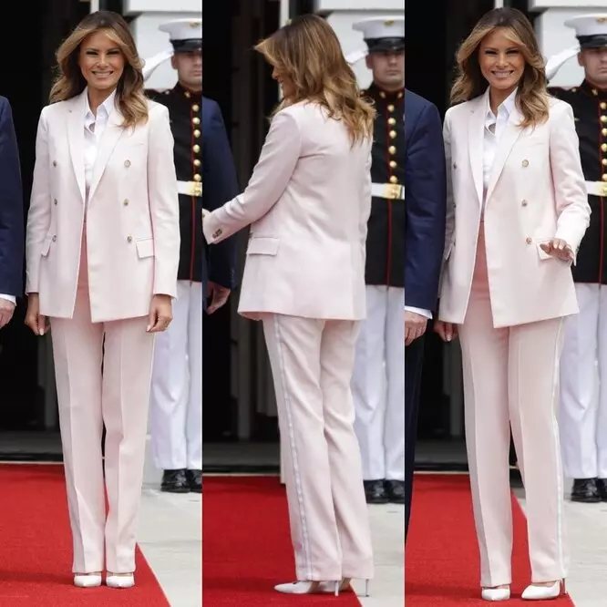 Melania Trump or Brick Macron: Who among the first ladies there is a suit 61076_2