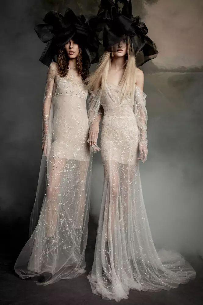 Černý závoj a moře Prohlížení: hlavní trendy svatební móda s new York pódium 626_10