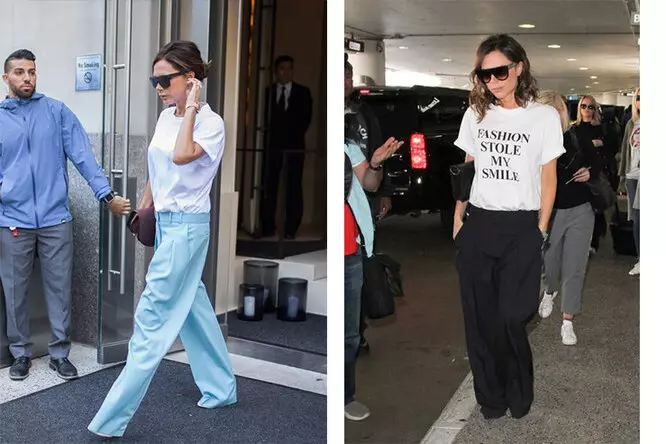 How to wear wide pants and look cool: learn from Victoria Beckham. 63528_6