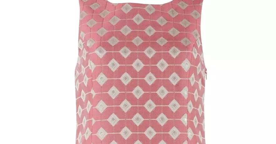Dress with geometric print