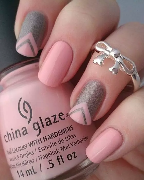 Feminine and gentle: 30 spectacular ideas for pink manicure 64576_1