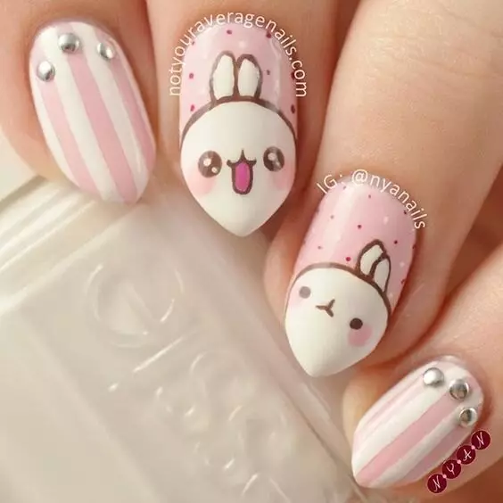 Feminine and gentle: 30 spectacular ideas for pink manicure 64576_14