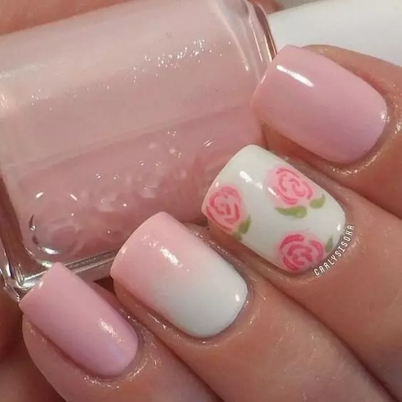 Feminine and gentle: 30 spectacular ideas for pink manicure 64576_17